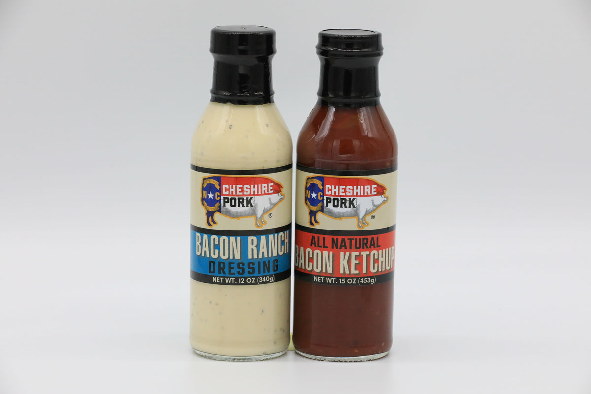 Sauces Salsas and Dressings - Cheshire Pork - BACON DRESSING COMBO BUN ...