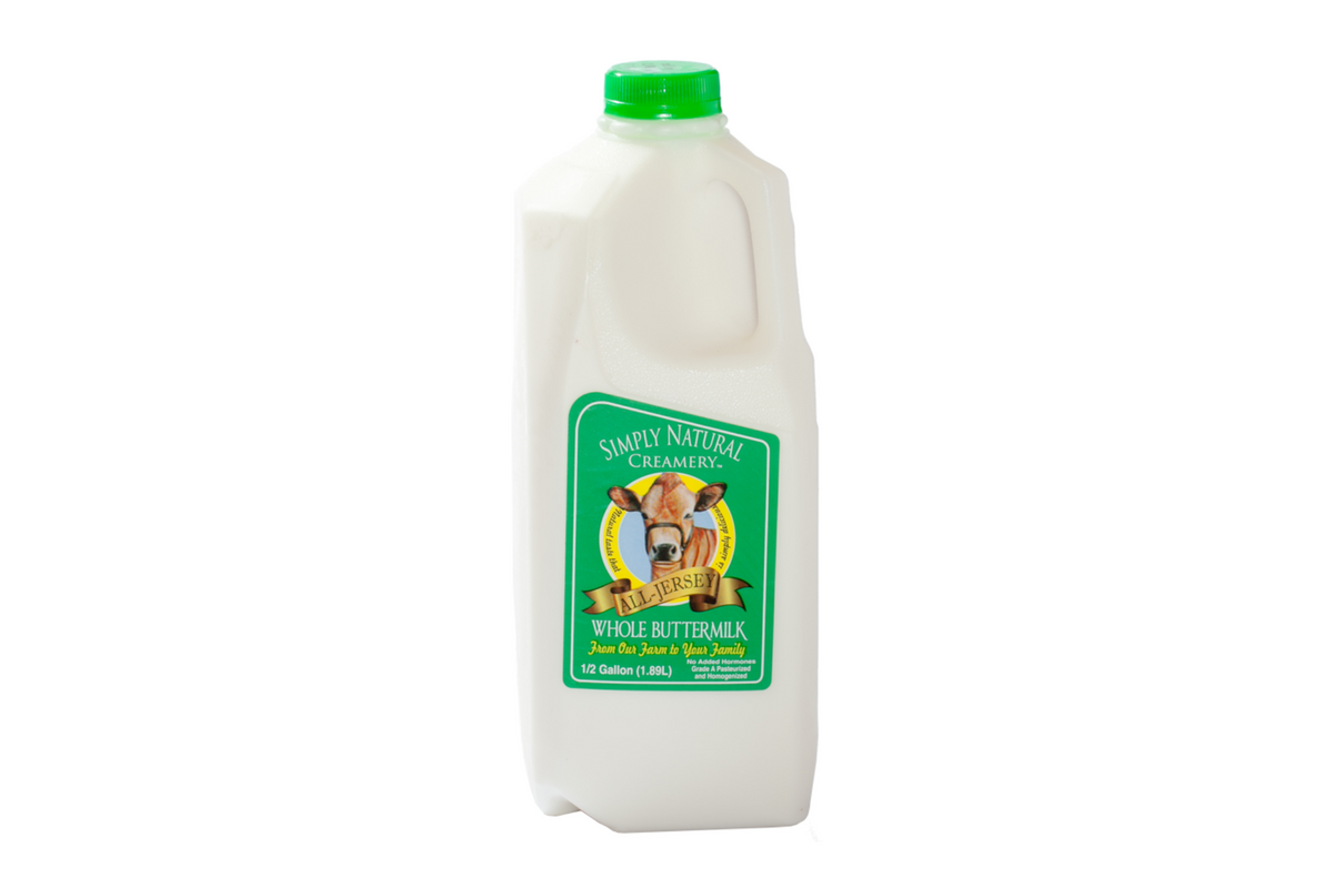 Refrigerated - Simply Natural Creamery - 1/2 Gallon Whole Buttermilk ...
